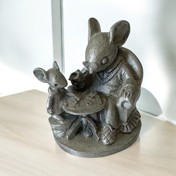 G. Sharpe | Accents | Pewter Figure Figurine G Sharpe Grampa Checkers ...